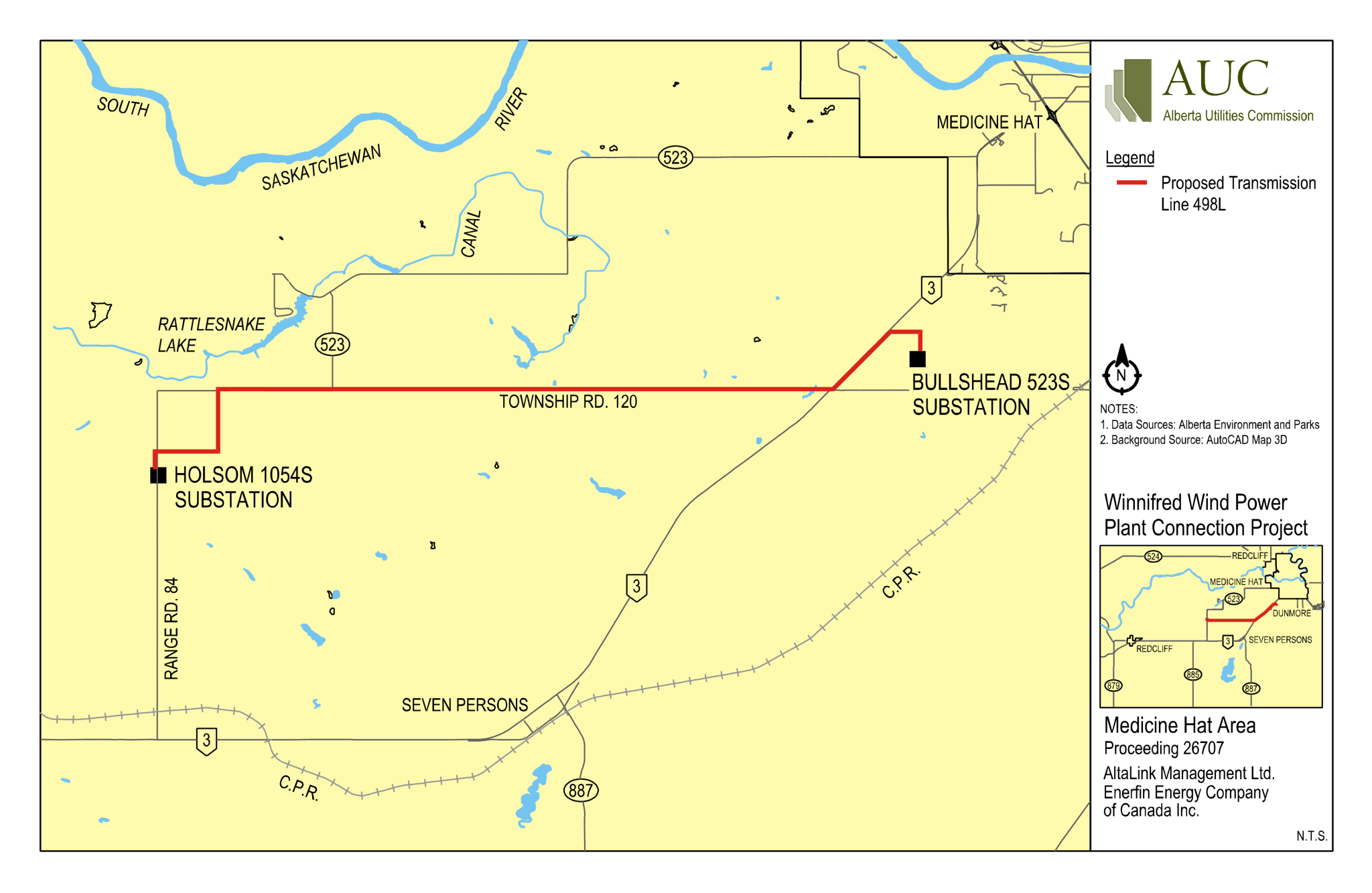 Winnifred Wind Power Plant Connection Project - AUC